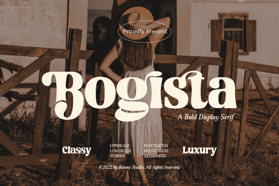 Bogista Font · 1001 Fonts