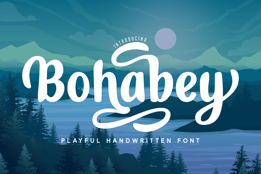 Bohabey Font Family · 1001 Fonts