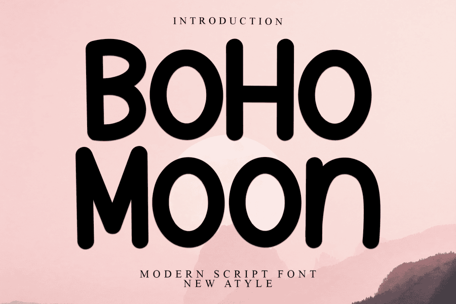 BoHo Moon Font · 1001 Fonts