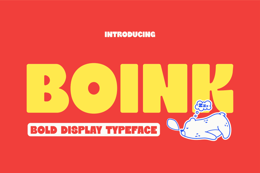 BOINK Font · 1001 Fonts