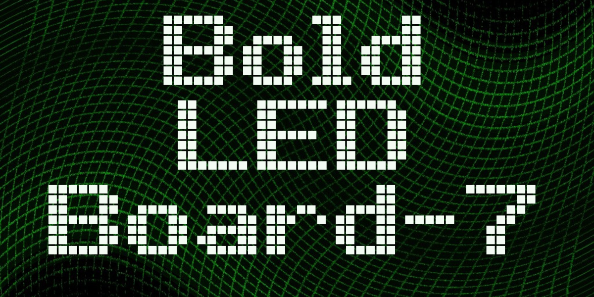 Bold LED Board-7 Font · 1001 Fonts