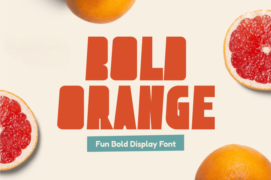 Bold Orange Font · 1001 Fonts