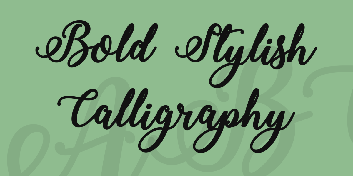 Bold Stylish Calligraphy Font · 1001 Fonts