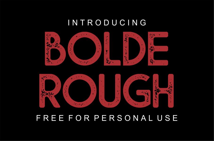 Bolde Rough Font · 1001 Fonts