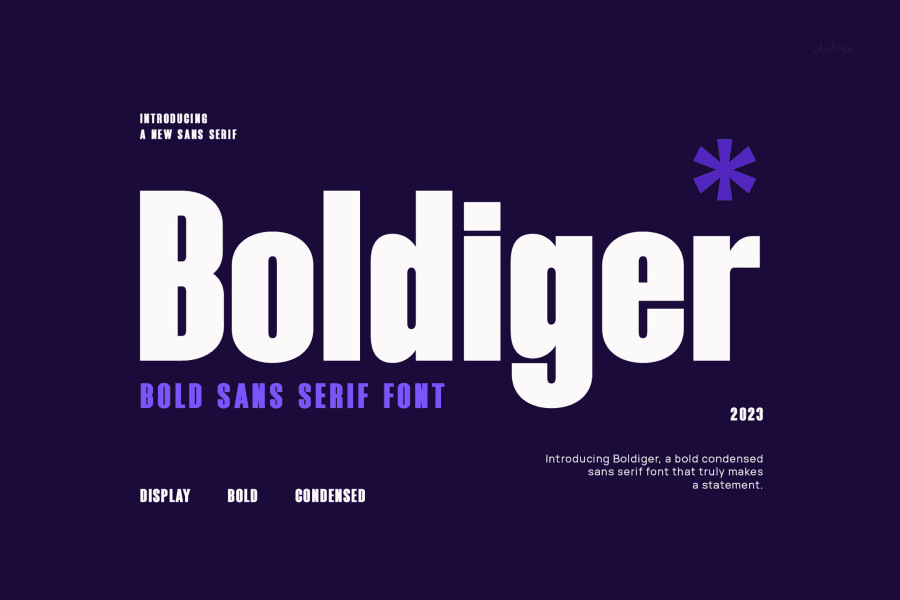 Boldiger Font · 1001 Fonts