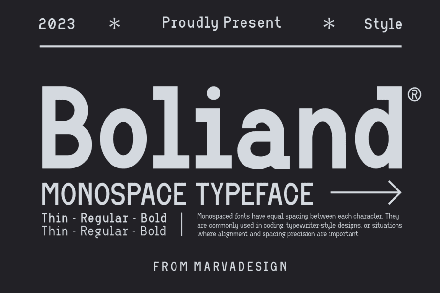 Boliand Font Family · 1001 Fonts