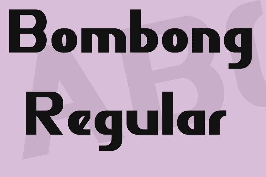 Bombong Font · 1001 Fonts