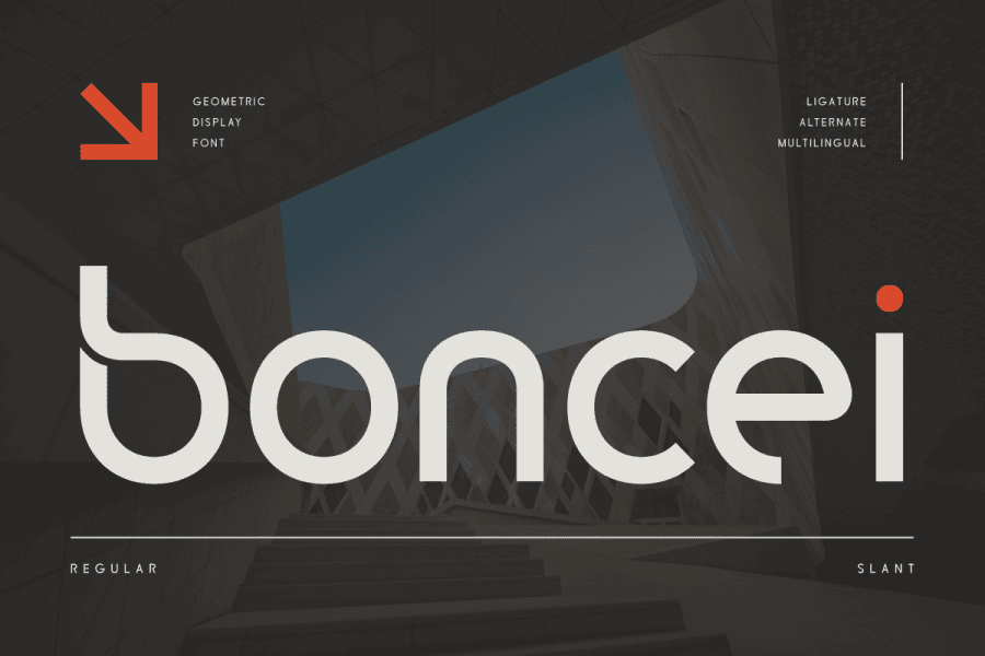 Boncei Trial Font · 1001 Fonts