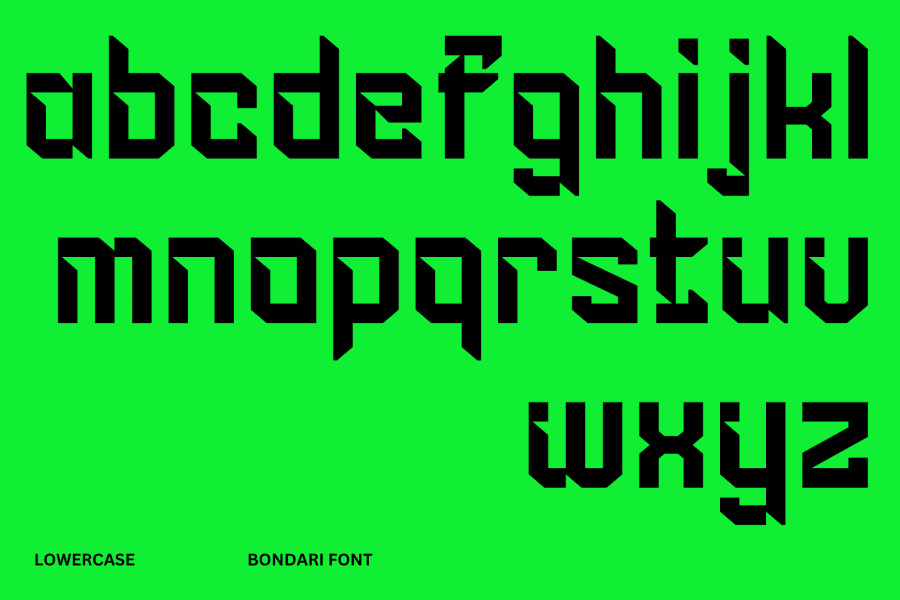 Bondari Font · 1001 Fonts