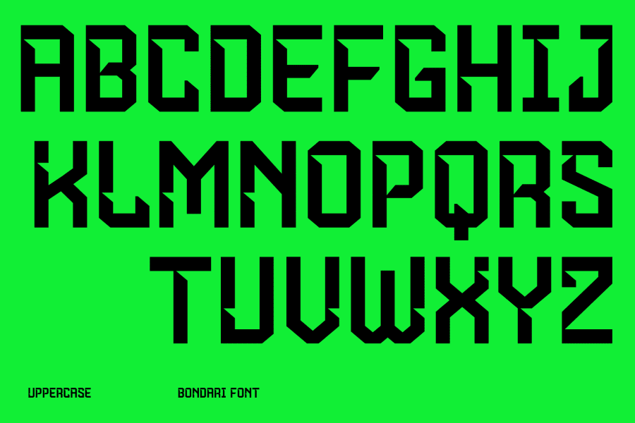 Bondari Font · 1001 Fonts