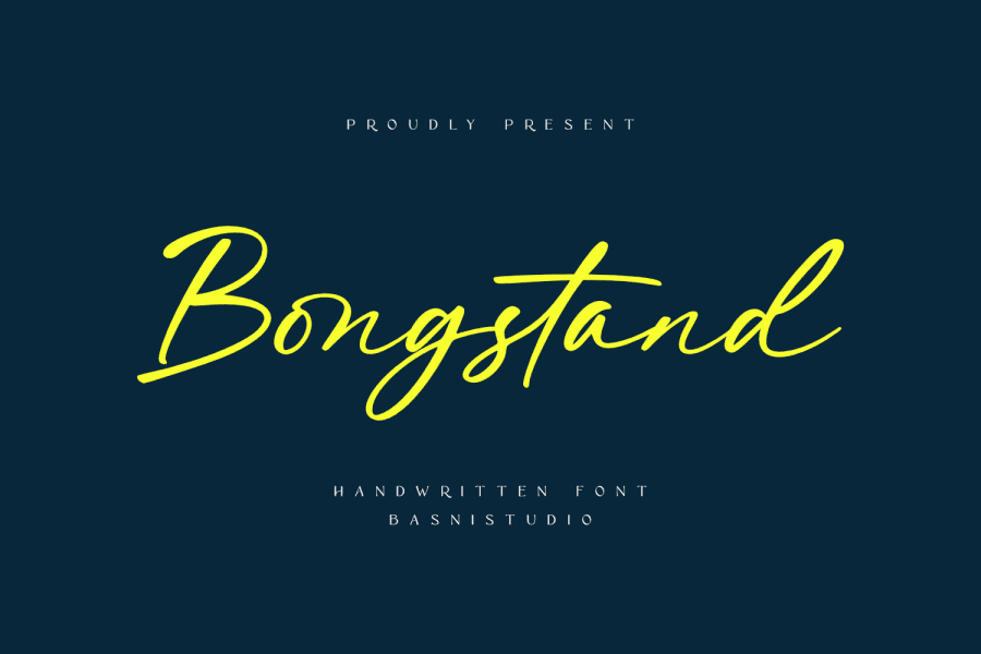 Bongstand Font · 1001 Fonts