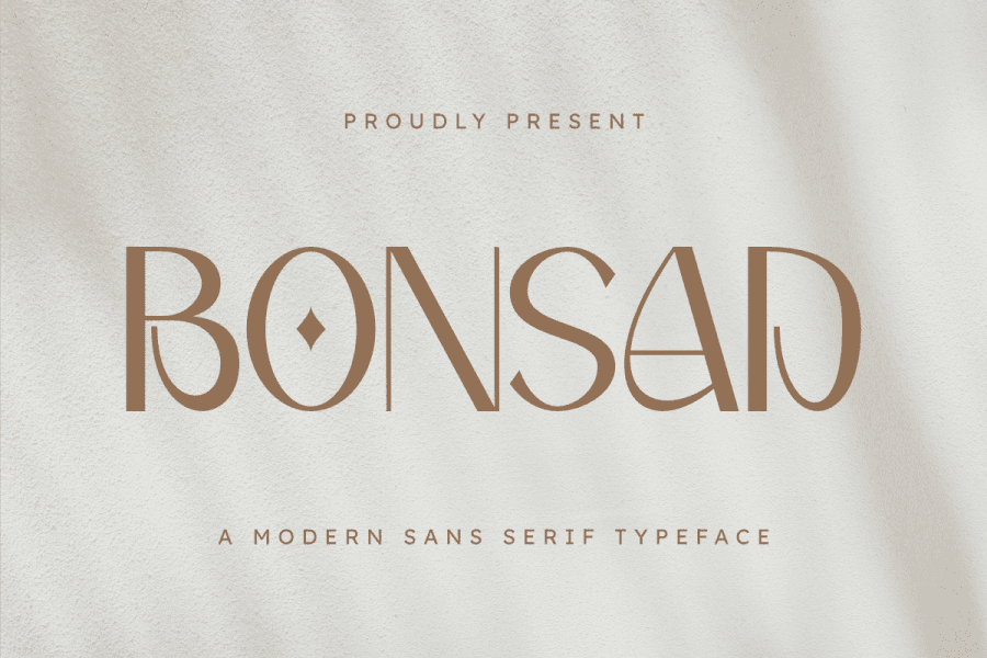 Bonsad Font · 1001 Fonts