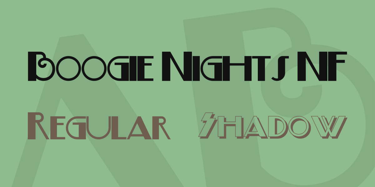 Boogie Nights NF Font Family · 1001 Fonts
