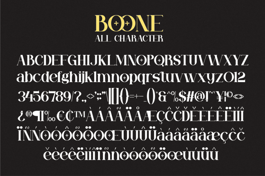 BOONE Font · 1001 Fonts