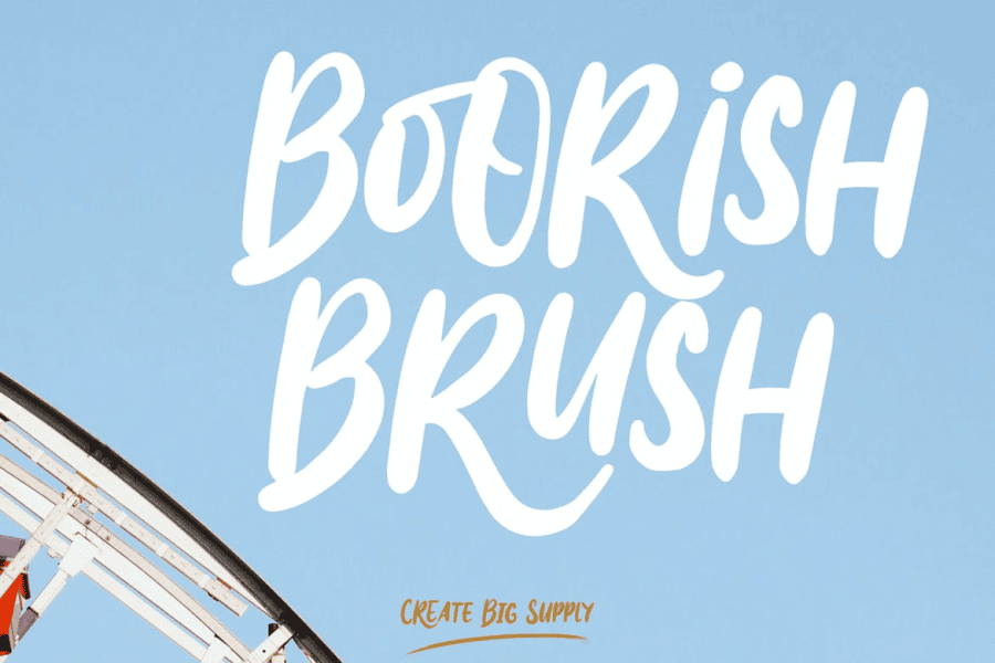 Boorish Brush Font · 1001 Fonts