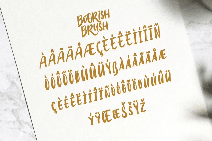 Boorish Brush Font · 1001 Fonts