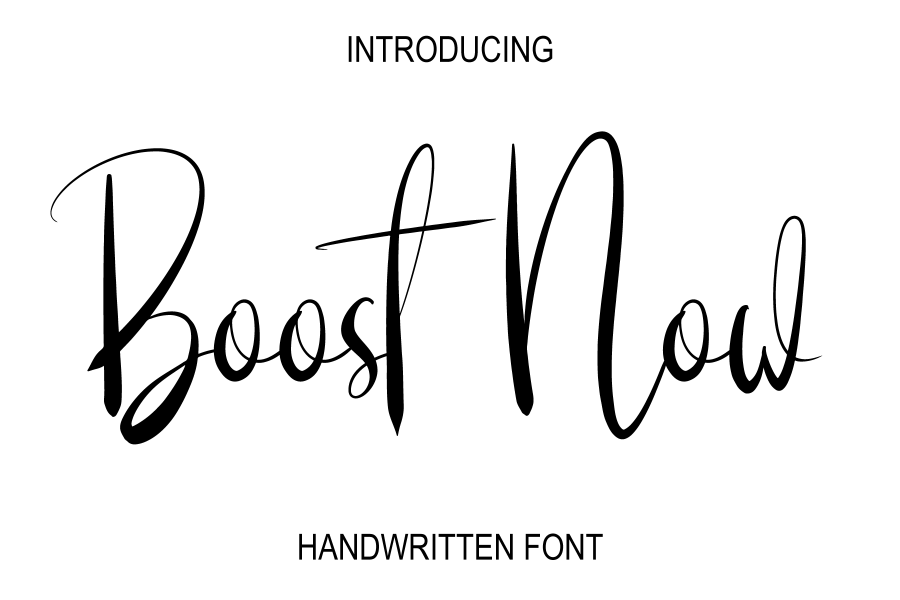 Boost Now Font · 1001 Fonts