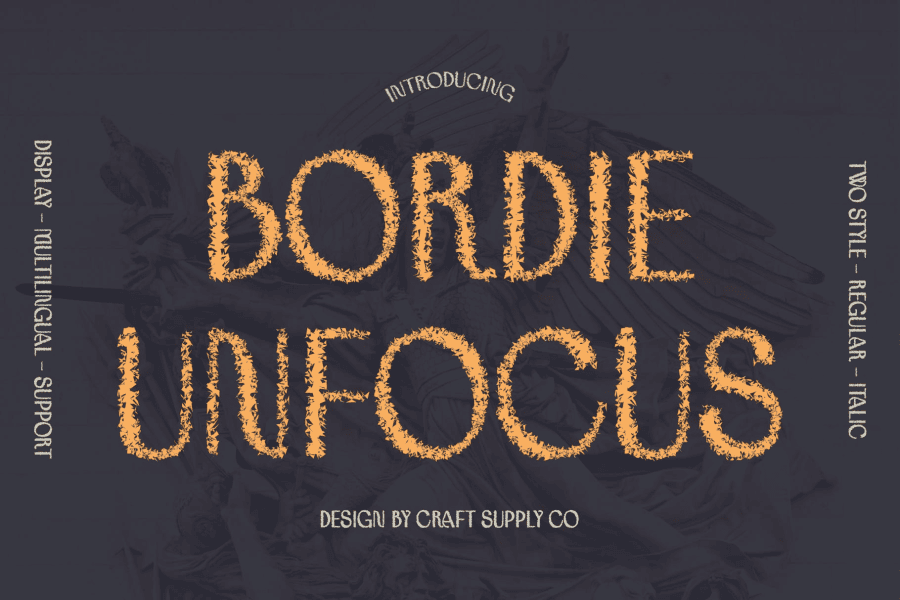 Bordie Unfocus Demo Font · 1001 Fonts
