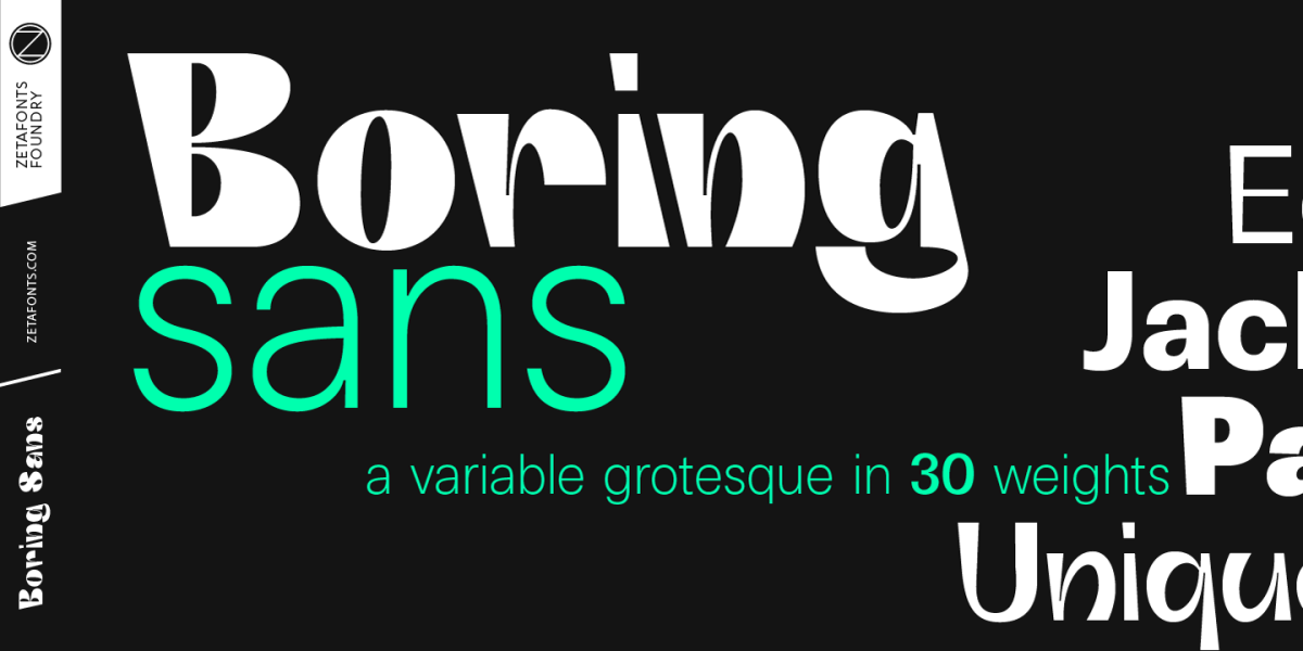 Boring Sans B Trial Font Family · 1001 Fonts