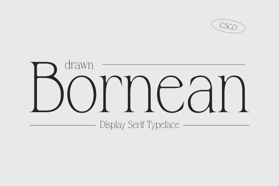 Bornean Drawn Demo Font · 1001 Fonts