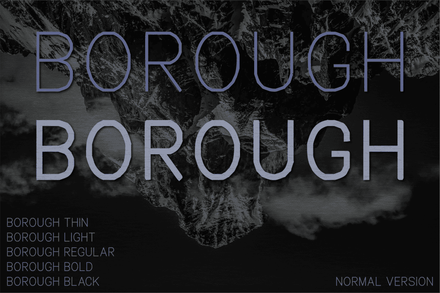 Borough Font Family · 1001 Fonts