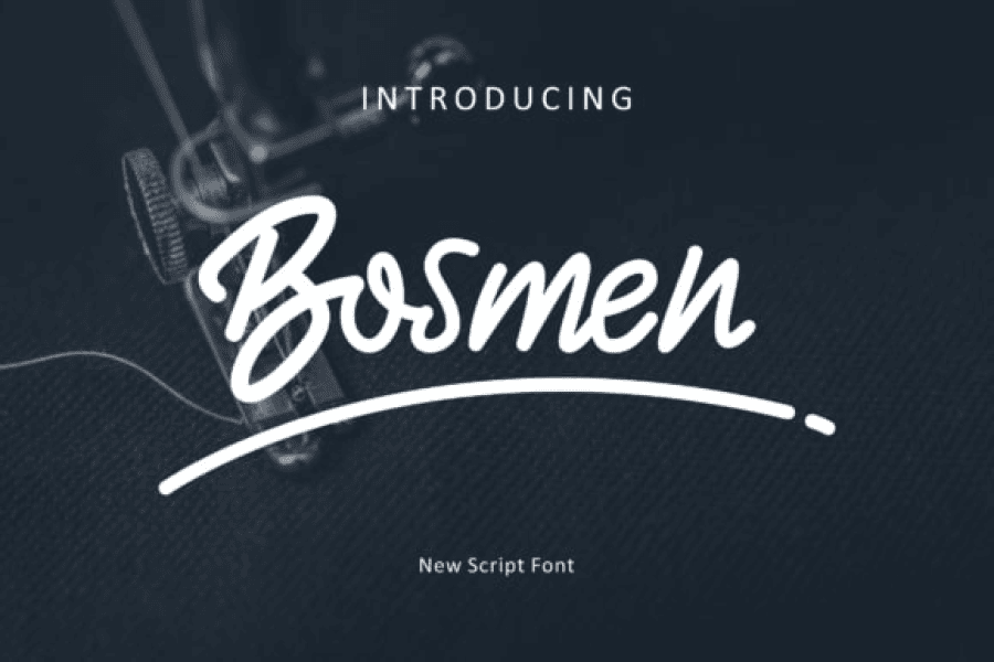 Bosmen Font · 1001 Fonts