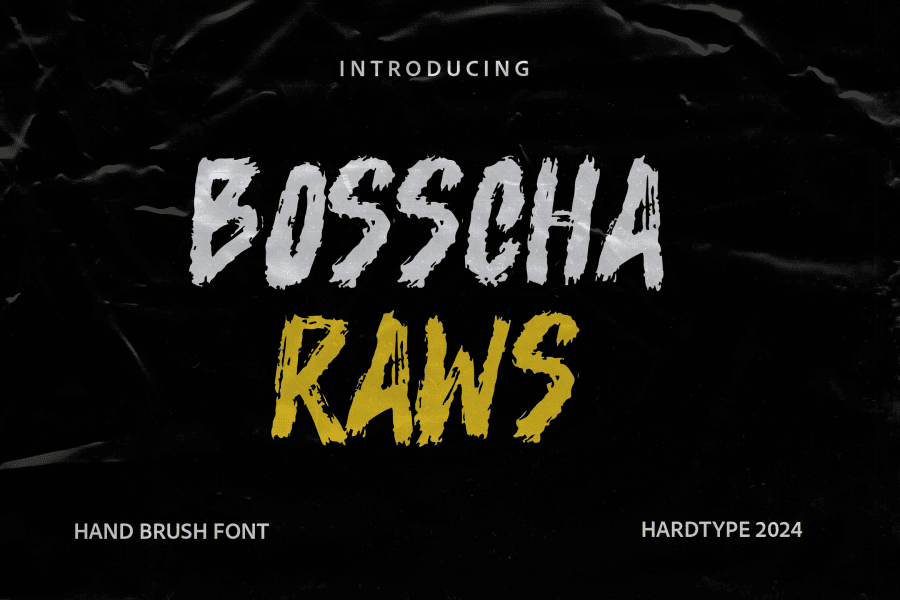 Bosscha Raws Font · 1001 Fonts