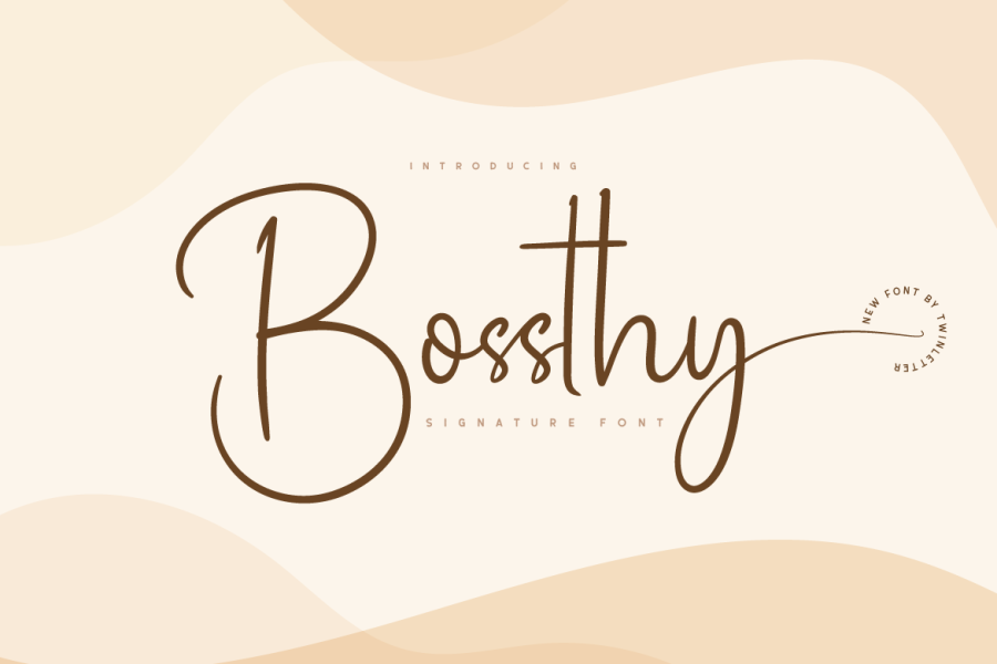 Bossthy Font · 1001 Fonts