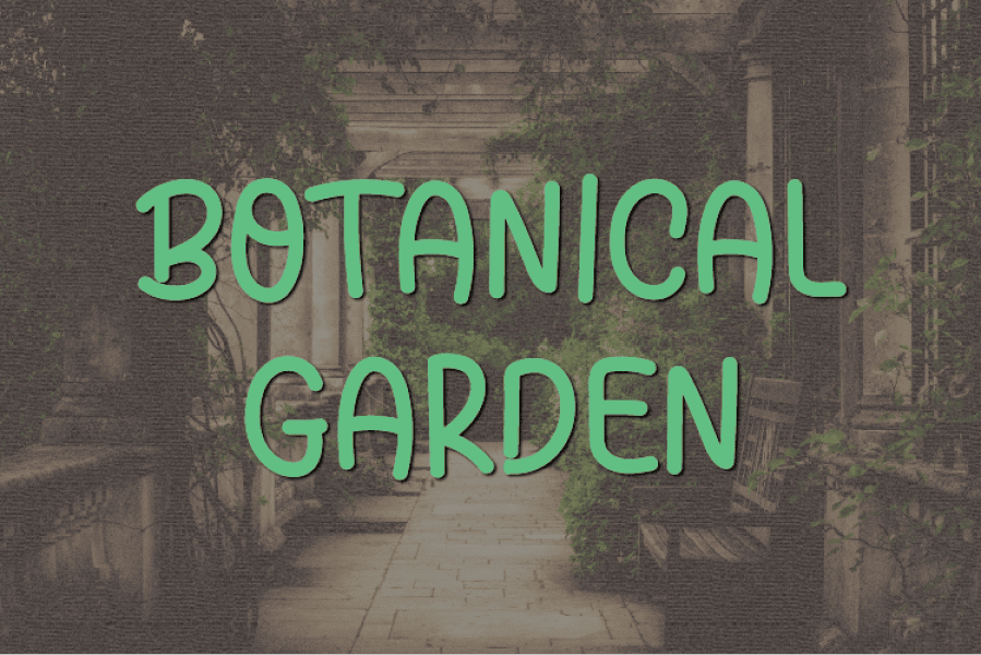 Botanical Garden Font · 1001 Fonts