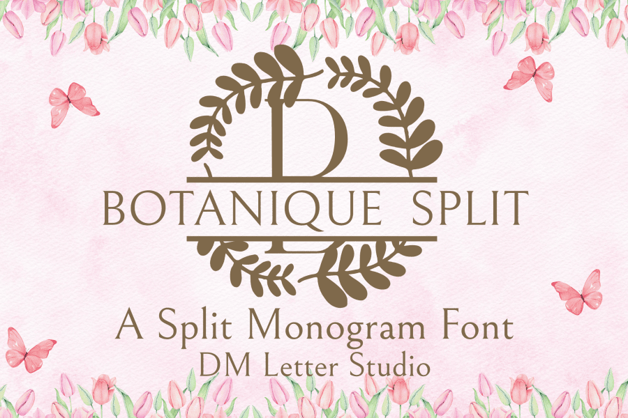 Botanique Split Monogram Font · 1001 Fonts