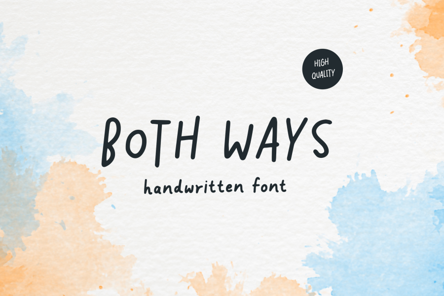 Both Ways Font · 1001 Fonts