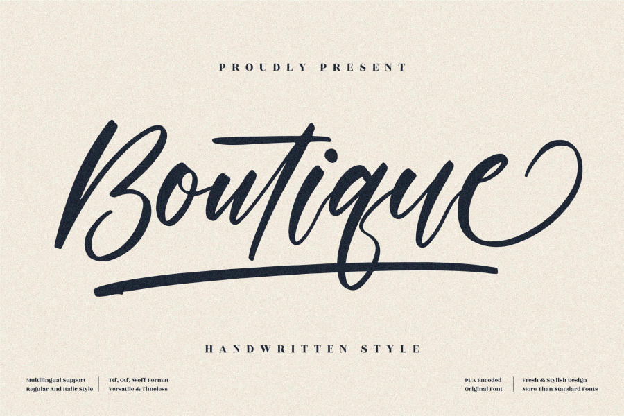Boutique Font Family · 1001 Fonts