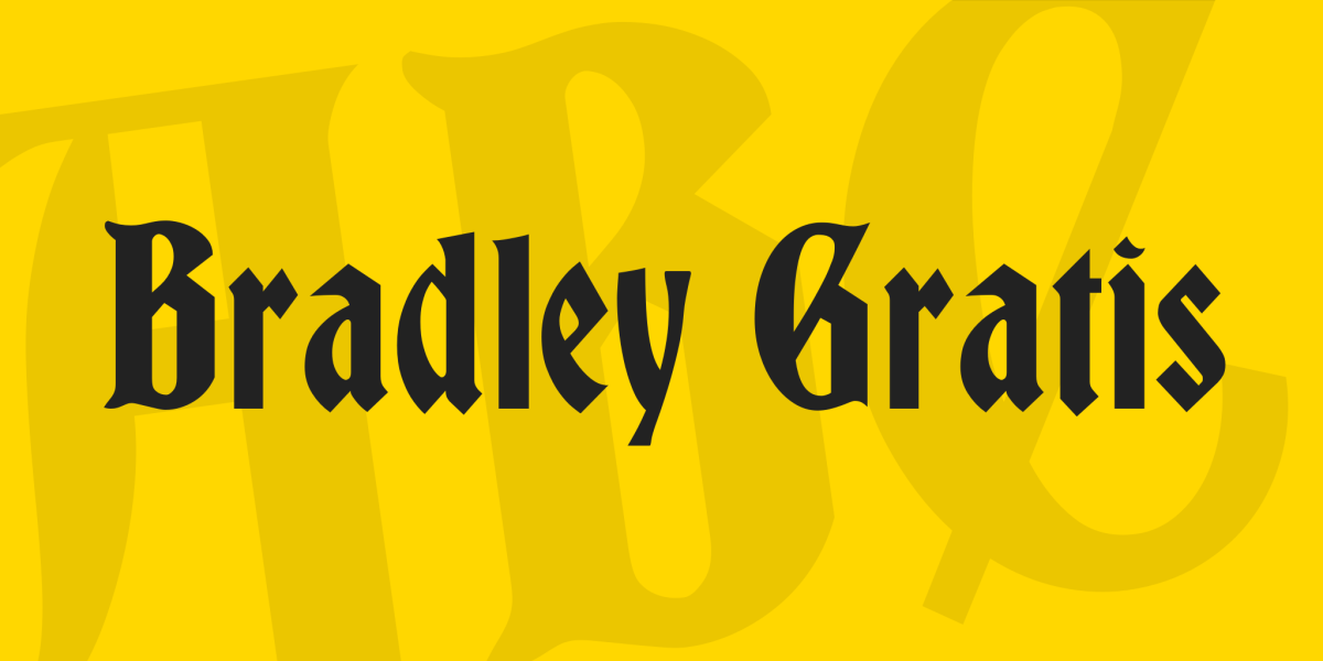 Bradley Gratis Font · 1001 Fonts