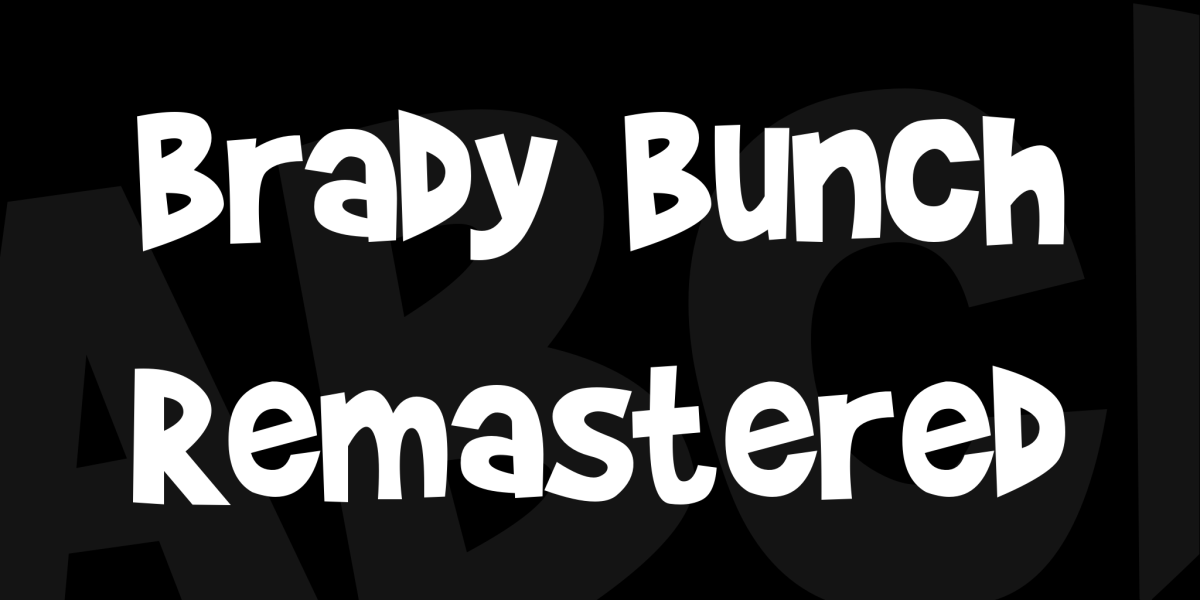 The Brady Bunch Font 326 Brady Bunch Fill & Floss Font