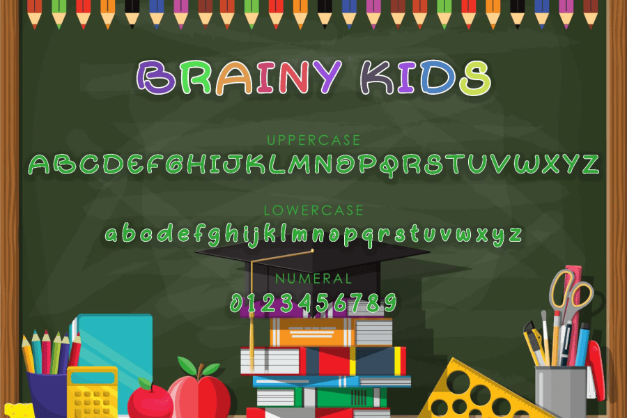 Brainy Kids Demo Font · 1001 Fonts