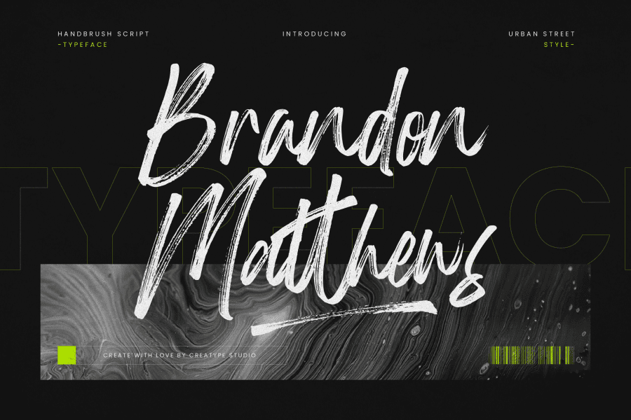 Brandon Matthews Font · 1001 Fonts