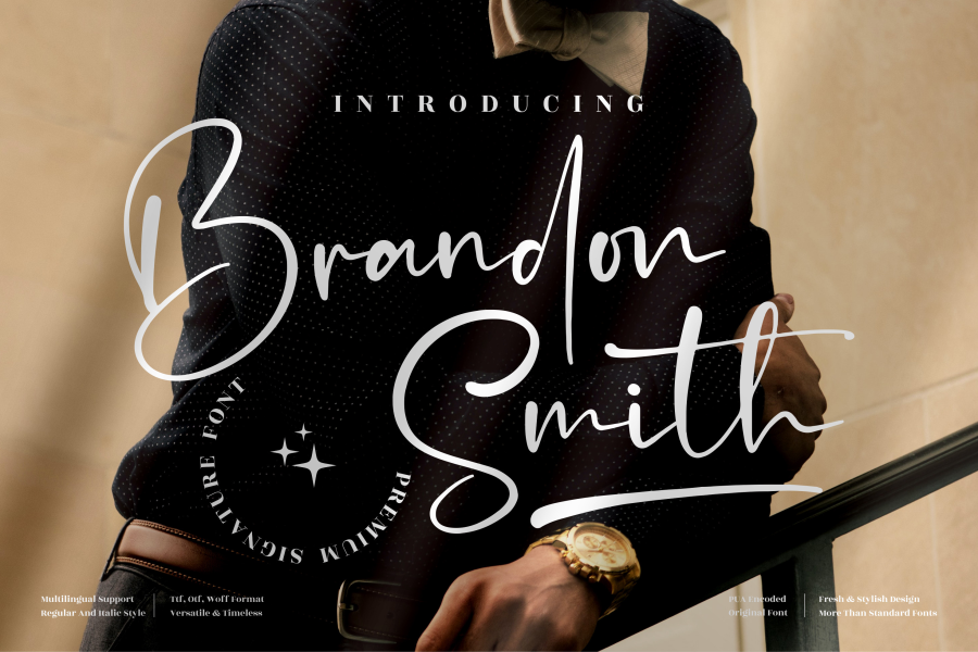Brandon Smith Font Family · 1001 Fonts
