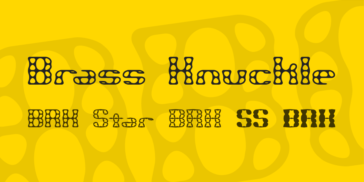 Brass Knuckle Font Family · 1001 Fonts