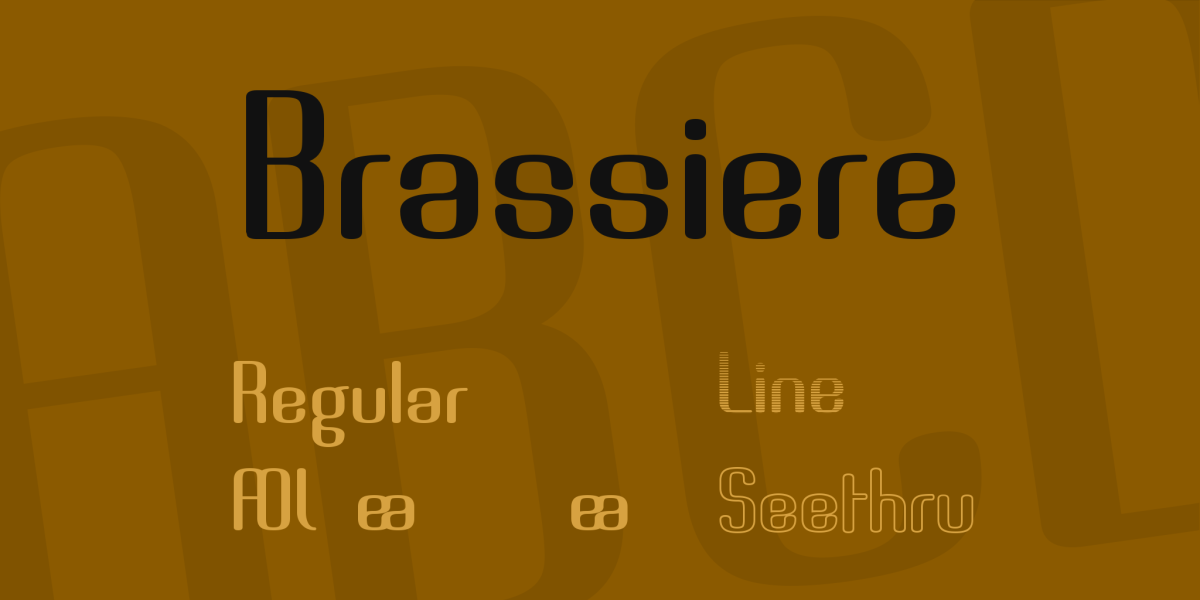 Brassiere Font Family · 1001 Fonts