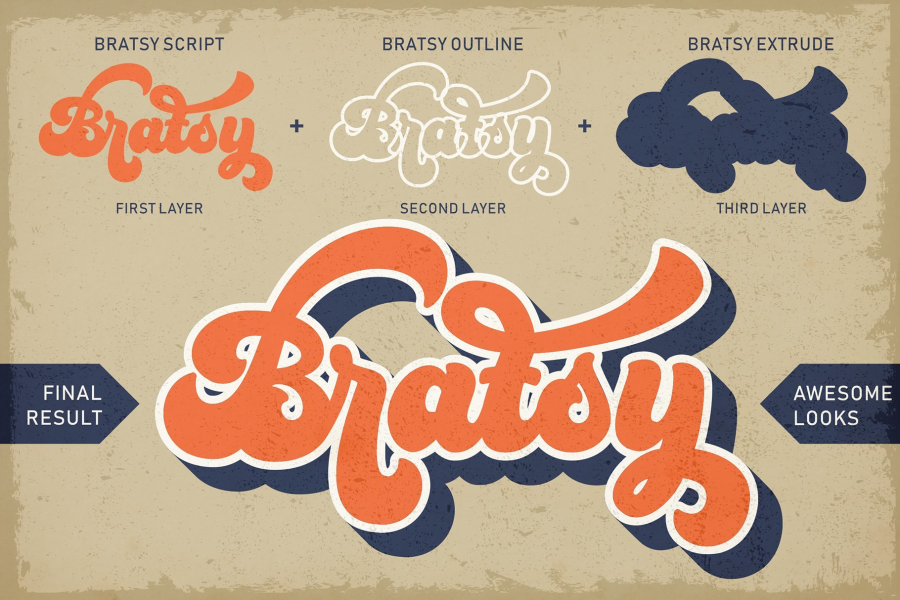 Bratsy Script Demo Font · 1001 Fonts