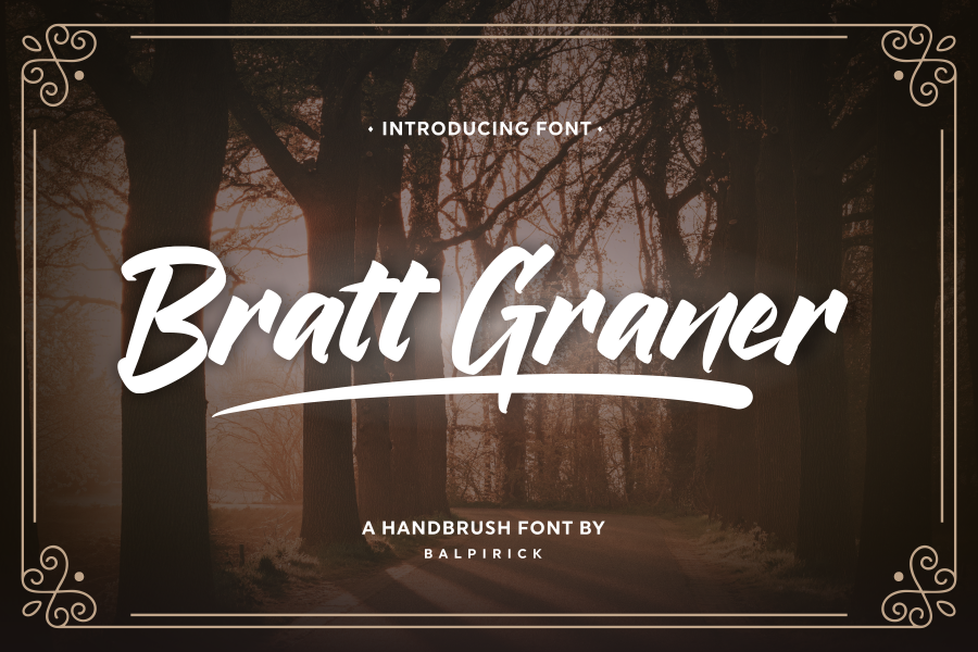 Bratt Graner Font · 1001 Fonts