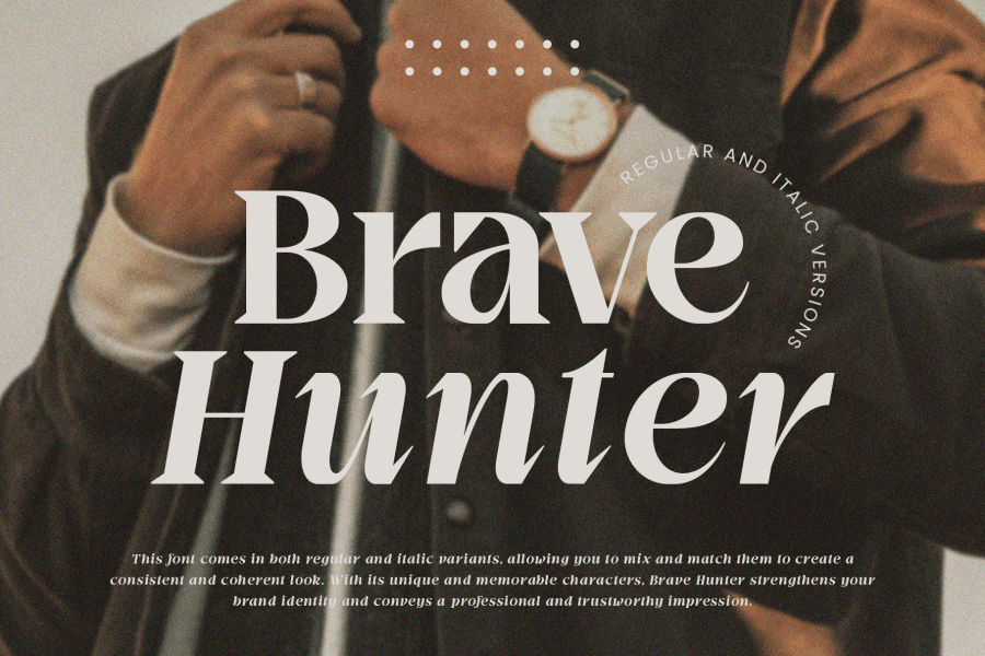 Brave Hunter Font · 1001 Fonts