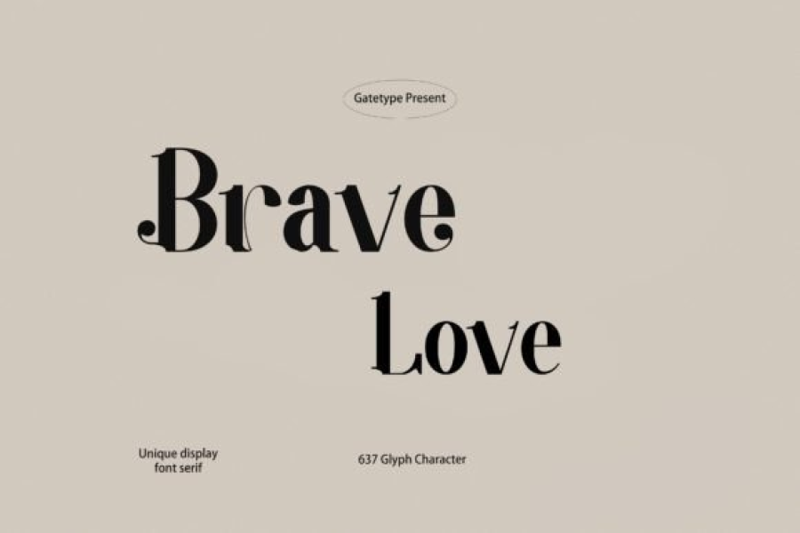 Brave love Font · 1001 Fonts