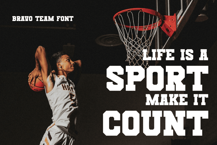 Bravo Team Font · 1001 Fonts