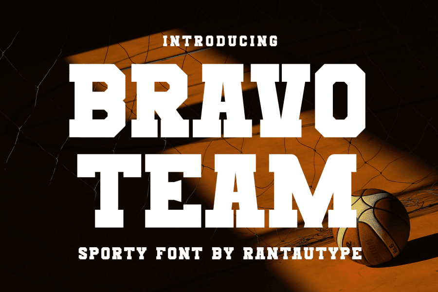 Bravo Team Font · 1001 Fonts