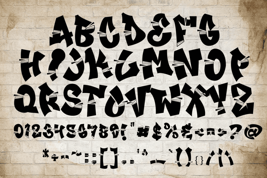 Break Age Graffiti Font · 1001 Fonts