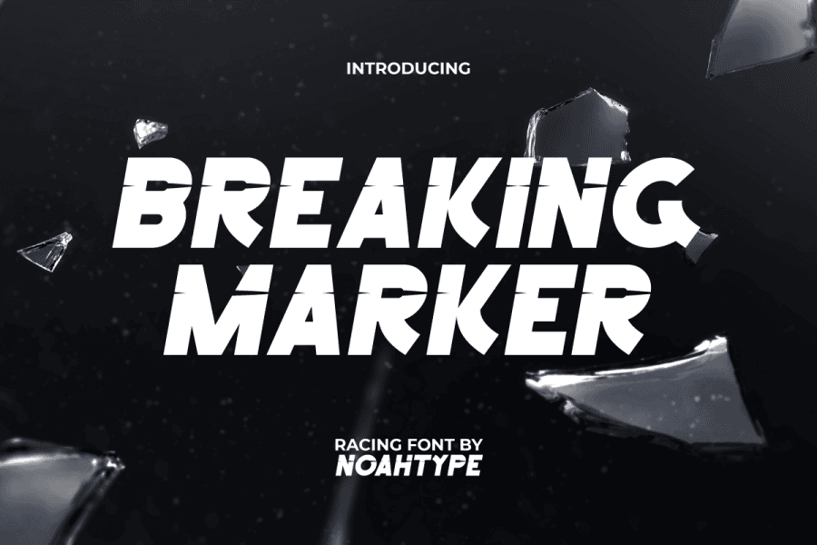 Breaking Marker Demo Font · 1001 Fonts