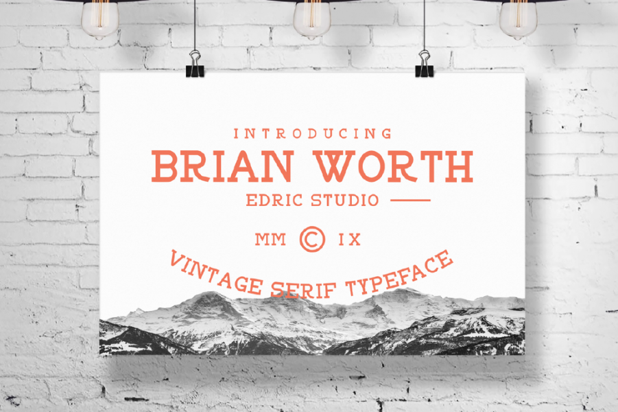 BRIAN WORTH DEMO Font Family · 1001 Fonts