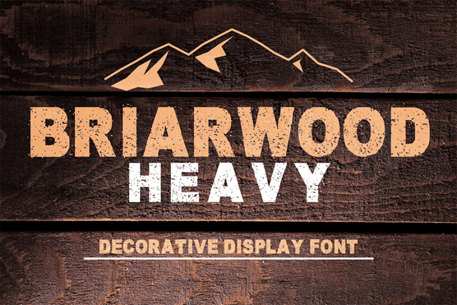 Briarwood Heavy Font Family · 1001 Fonts