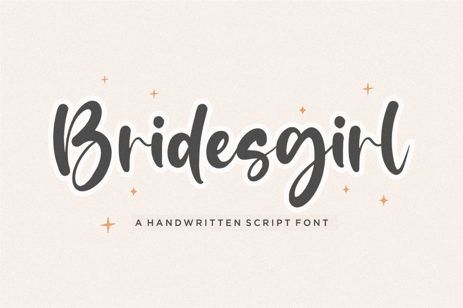 Bridesgirl Font · 1001 Fonts